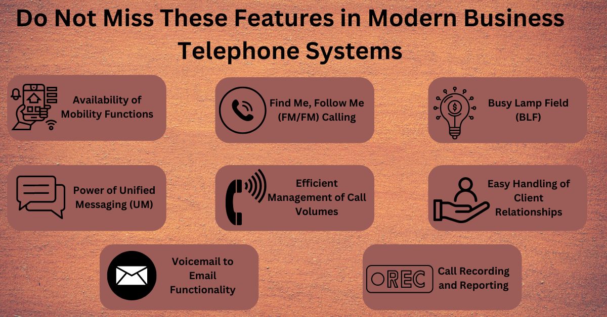 Top Features of Modern Business Telephone Systems